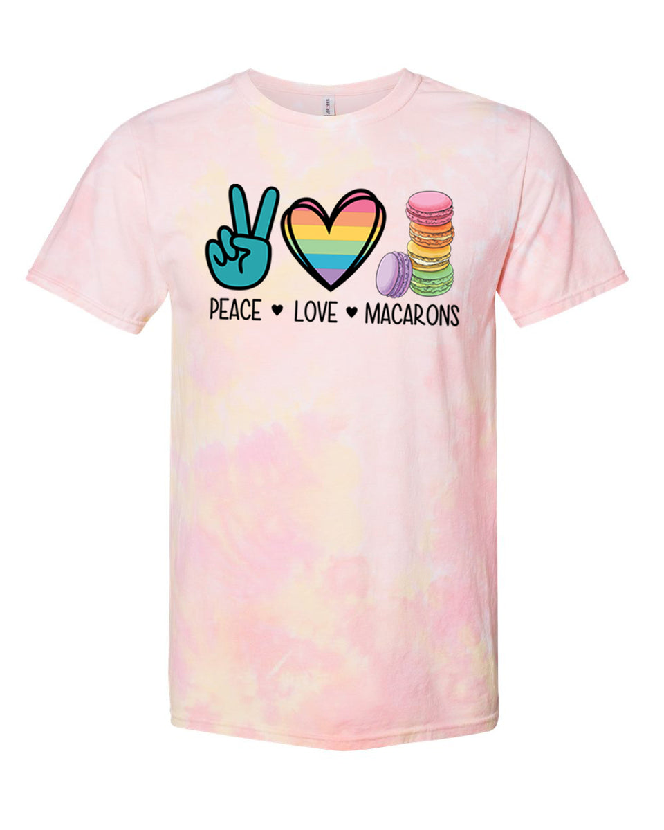 Men's Peace Love Macarons Tie Dye Shirt – Le Macaron Shop