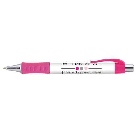 Pink Grip Pen With Logo (set of 12pcs) – Le Macaron Shop